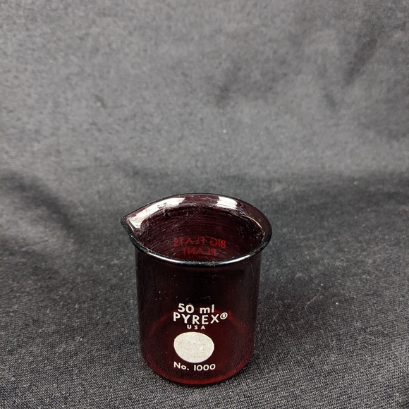 Pyrex | Accents | Vintage Rare Htf Red Ruby Glass 5ml Pyrex Usa Beaker ...
